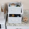 Household Essentials Stacking Storage Boxes With Laminate Top White ...