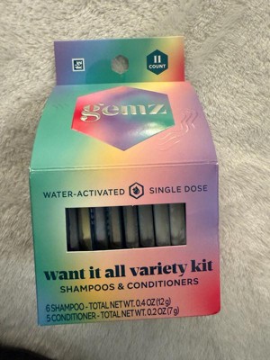 gemz Shampoo and Conditioner Want it All Variety Kit, Color Safe - 11ct ...
