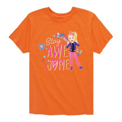 Jojo Siwa Stay Awesome Short Sleeve Graphic T-shirt - Heather Orange ...