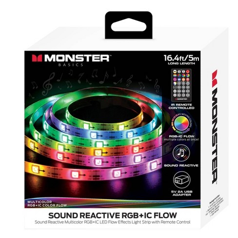 Monster 5m Rgb Ic Led Light Strip With Flow Feature Indoor: Usb Powered ...