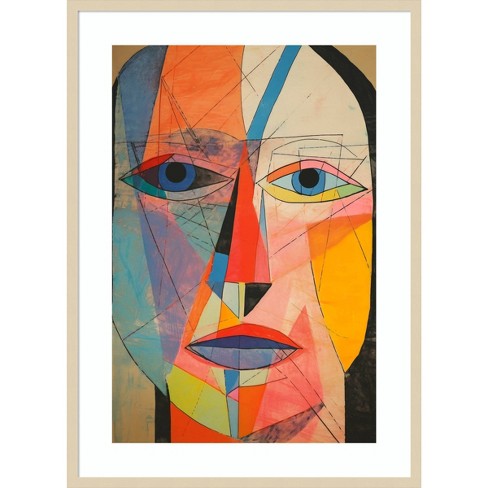 Amanti Art The Face By Treechild Wood Framed Wall Art Print : Target