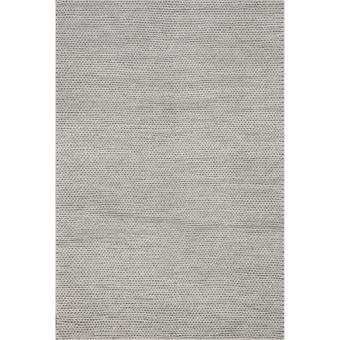 Nuloom Penelope Braided Wool Area Rug, 9' X 12', Light Gray : Target