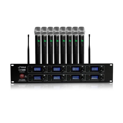 Pyle Dual Uhf Microphone System - Black : Target