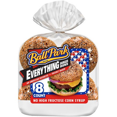 Ball Park Everything Hamburger Bun - 16oz : Target