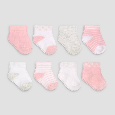 Carter's Just One You® 8pk Baby Girls' Ankle G Basic Terry Socks - 3 ...