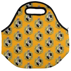 Harry Potter Hufflepuff Crest Pattern Soft Neoprene Lunch Bag : Target