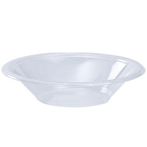 Crown Display 12 Oz. Clear Plastic Bowls Disposable Party Bowls -50 ...
