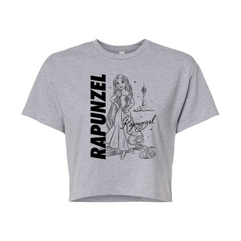 Women's - Disney - Autograph Rapunzel Cropped Graphic T-shirt : Target