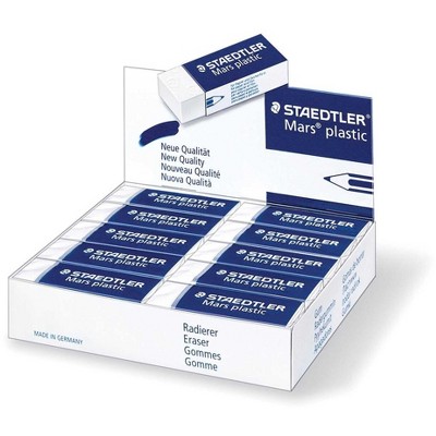 Staedtler Mars Plastic Eraser, White, Pack Of 20 : Target