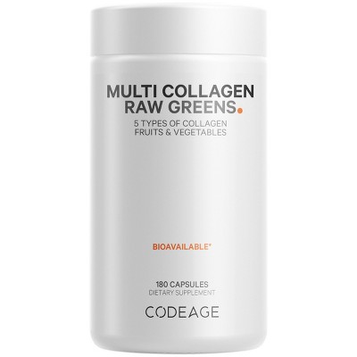 Codeage Platinum Multi Collagen Peptides Powder, Biotin, Vitamin C, Keratin, Hydrolyzed Collagen ...