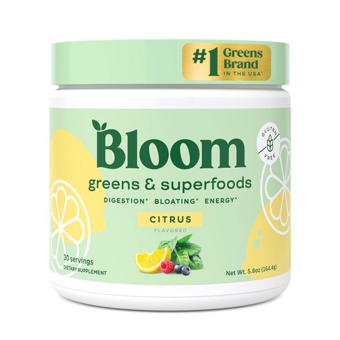 Bloom Nutrition Greens And Superfoods Powder - Citrus - 5.8oz/30ct : Target
