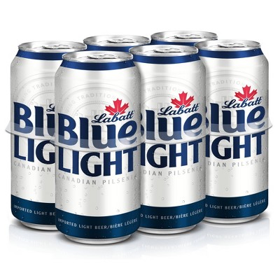 Labatt Blue Light Canadian Pilsener Beer - 6pk/16 Fl Oz Cans : Target