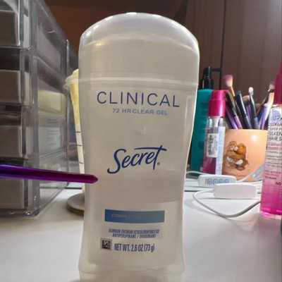 Secret Clinical Strength Clear Gel Antiperspirant And Deodorant For ...