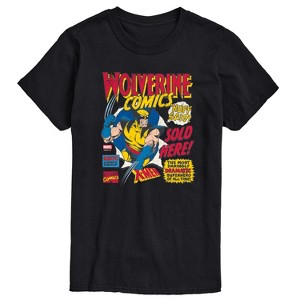 Men's - Marvel - Wolverine Comics Ad Short Sleeve Graphic T-Shirt : Target
