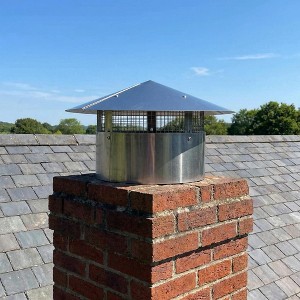 Garvee Round Chimney Cap, Stainless Steel Roof Rain Chimney Cover for ...
