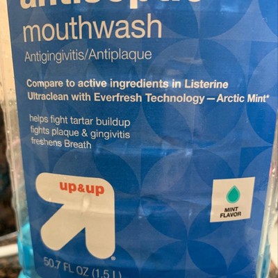 Antiseptic Blue Mint Mouthwash - 50.7 Fl Oz/2pk - Up & Up™ : Target