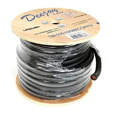 Deejayled 3 Zero Gauge 100 Ft Black Tbh000100bkcoppe : Target