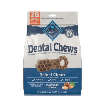 Blue Buffalo Dental Chew Large Flavored Dog Treat - 11oz : Target