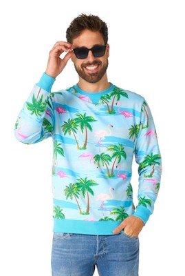 Opposuits Men's Flamingo Sweaters - Flaminguy - Blue - Size Xxl : Target