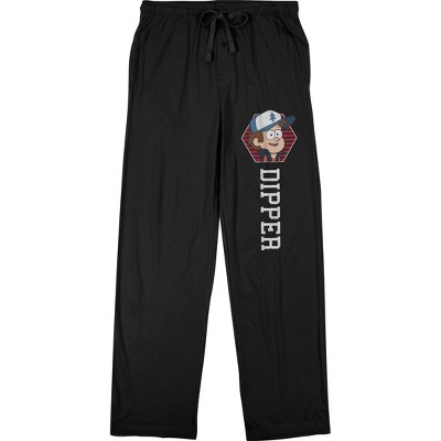 Gravity Falls Dipper Men’s Black Sleep Pajama Pants : Target