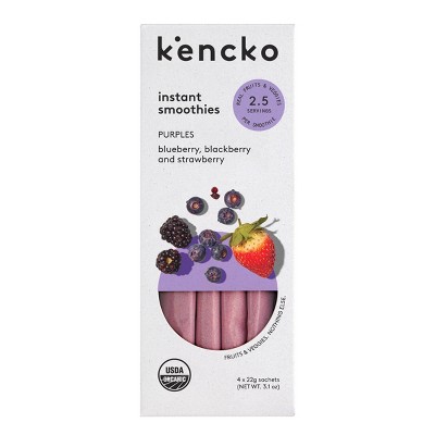 Kencko Purples Organic Instant Fruit & Veggie Smoothies Powdered Drink ...