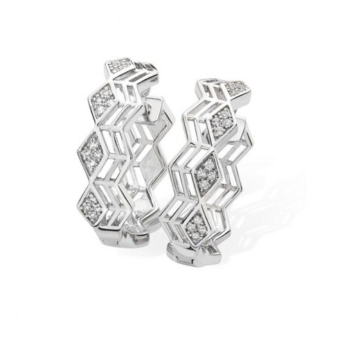 Lucy Quartermaine Art Deco Triangle Hoops : Target