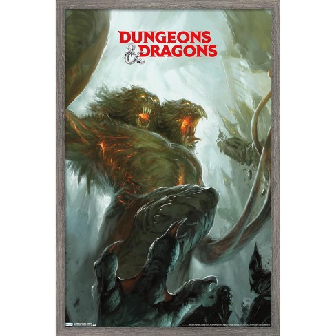 Trends International Dungeons And Dragons - Demogorgon Framed Wall ...