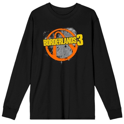 Borderlands 3 Logo Men's Black Long Sleeve Shirt : Target