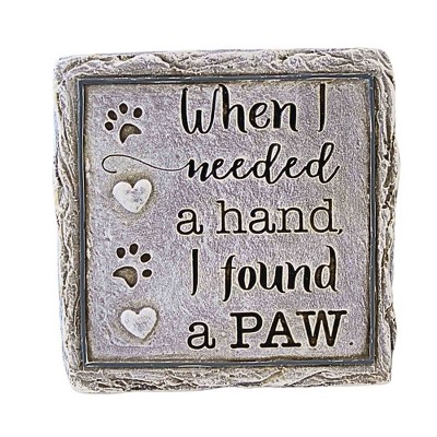 Roman 4.5 Inch Pet Plaque Paw Prints Heart Wings Animal Statues : Target
