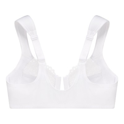 Glamorise Womens Wonderwire Front-closure Underwire Bra 1245 White 42f ...