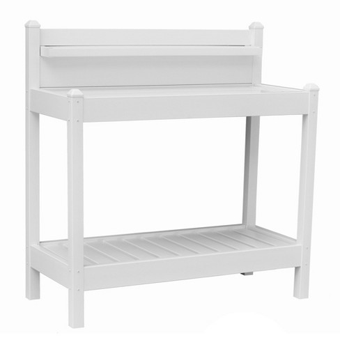 Dura-trel Greenfield Pvc Vinyl Indoor Outdoor Table Potting Bench ...