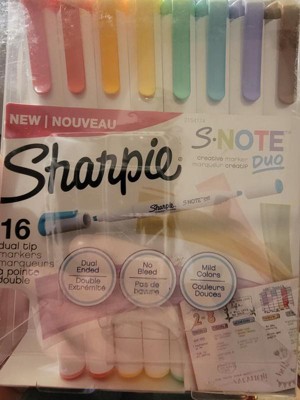 Sharpie S-note 8pk Dual Tip Creative Highlighters Assorted Colors : Target