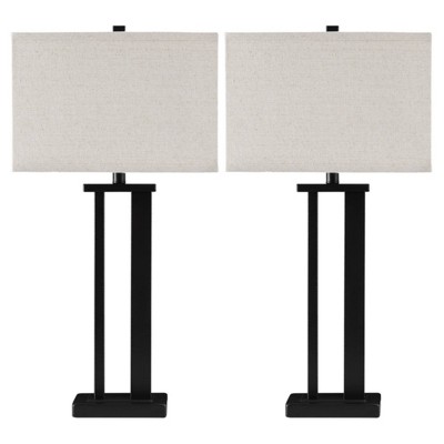 360 Lighting Roxie Modern Table Lamps Set Of 2 With Clear Acrylic ...
