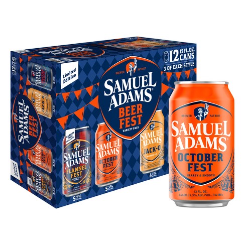 Samuel Adams Beer Fest Seasonal Variety Pack - 12pk/12 Fl Oz Cans : Target