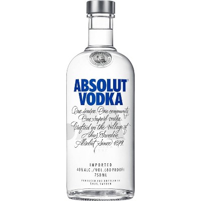 Absolut Vodka - 750ml Bottle : Target