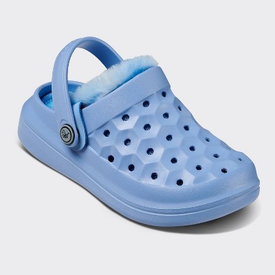 Joybees Toddler Varsity Lined Clogs - Blue/White 11T : Target