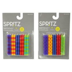 12pk Iridescent Birthday Cake Candles - Spritz™ : Target