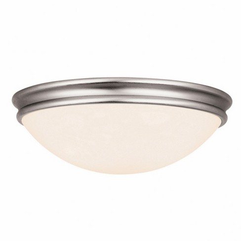 Access Lighting Atom 1 - Light Flush Mount In Brushed Steel : Target