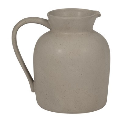 Sagebrook Home 7" Ceramic Pitcher Vase - Contemporary Decorative Gray ...