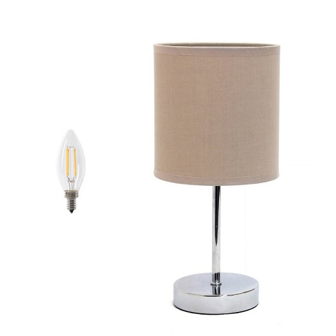 Creekwood Home Nauru 11.81" Petite Metal Stick Table Desk Lamp With ...