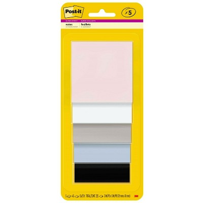 Post-it Notes 5pk Waterfall Simply Serene : Target