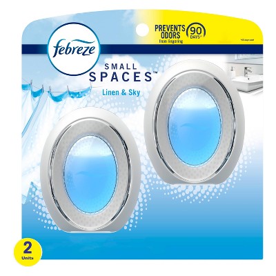 Febreze Small Spaces Air Freshener - Linen & Sky Scent - 0.25 Fl Oz/2pk ...