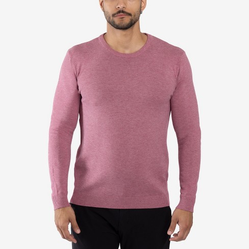 X Ray Men's Basic Crewneck Sweater (big And Tall) In Heather Raspberry ...