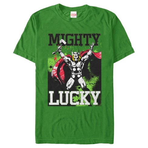 Men's Marvel St. Patrick's Day Mighty Lucky Thor T-shirt - Kelly Green ...