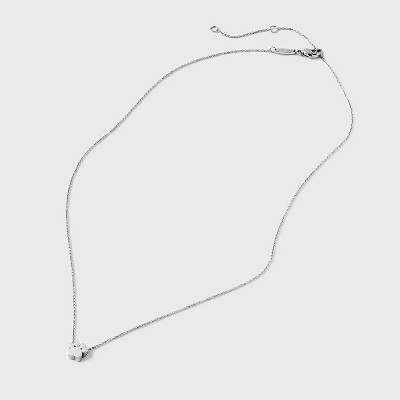 Tiny Tags Silver Plated Cross Chain Necklace - Silver : Target