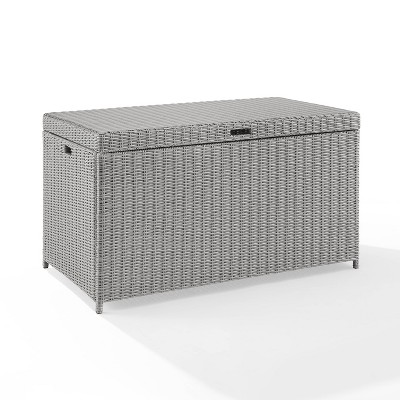 Bradenton Outdoor Wicker Storage Bin - Weathered Brown - Crosley : Target
