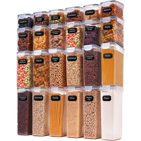 Cheer Collection Airtight Food Storage Container With Reusable Labels ...