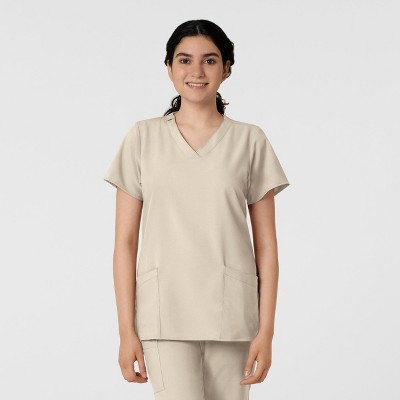 Wink W123 Women's Basic V-neck Scrub Top, 4x Womens Plus : Target