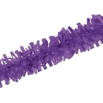 Beistle 25' Tissue Festooning Garland; Purple 4/pack 55599-pl : Target