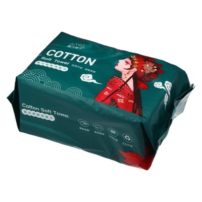 Unique Bargains 60pcs Disposable Face Towel Wet and Dry Dual-use Cotton ...